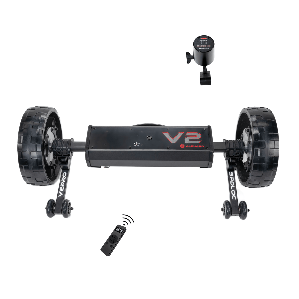 Club Booster V2Pro + Sidekick Follow Caddie System - Alphard Golf USA