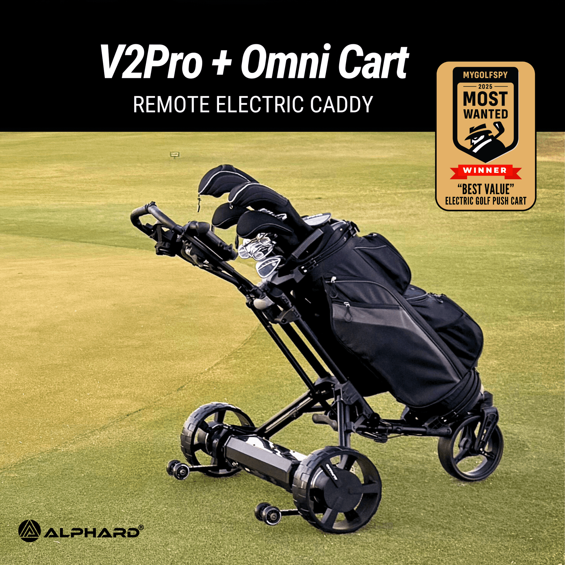Remote Control Golf Push Cart - Club Booster V2Pro + Omni Cart ...