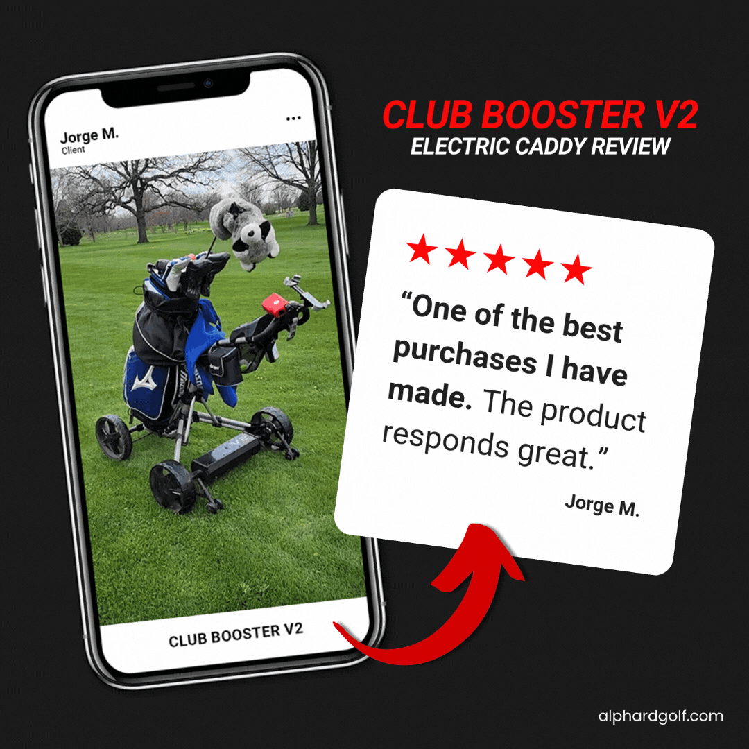 Club Booster V2 Electric Golf Caddy - Alphard Golf USA
